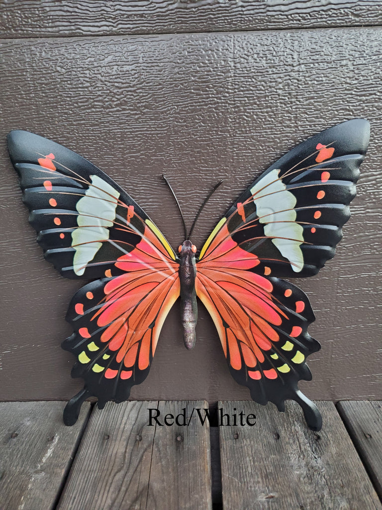 Large Butterfly, Metal Wall Decor, Garden Sculpture, Yard Art, CHOOSE ...